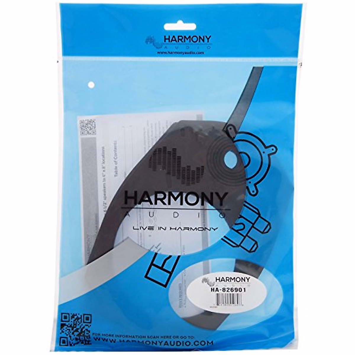 Harmony Audio Compatible with 1994-10 Dodge Ram HA-826901 New Front Door to 6.5" Component Speakers Adapter