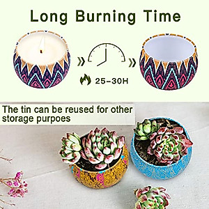 4 Pack Scented Candles Set, Aromatherapy Candle Gifts for Women, 4.4 oz 120H Burning Long Lasting Candles for Home Scented, Stress Relief Candle Set for Mother's, Birthday, Valentine, Christmas Day