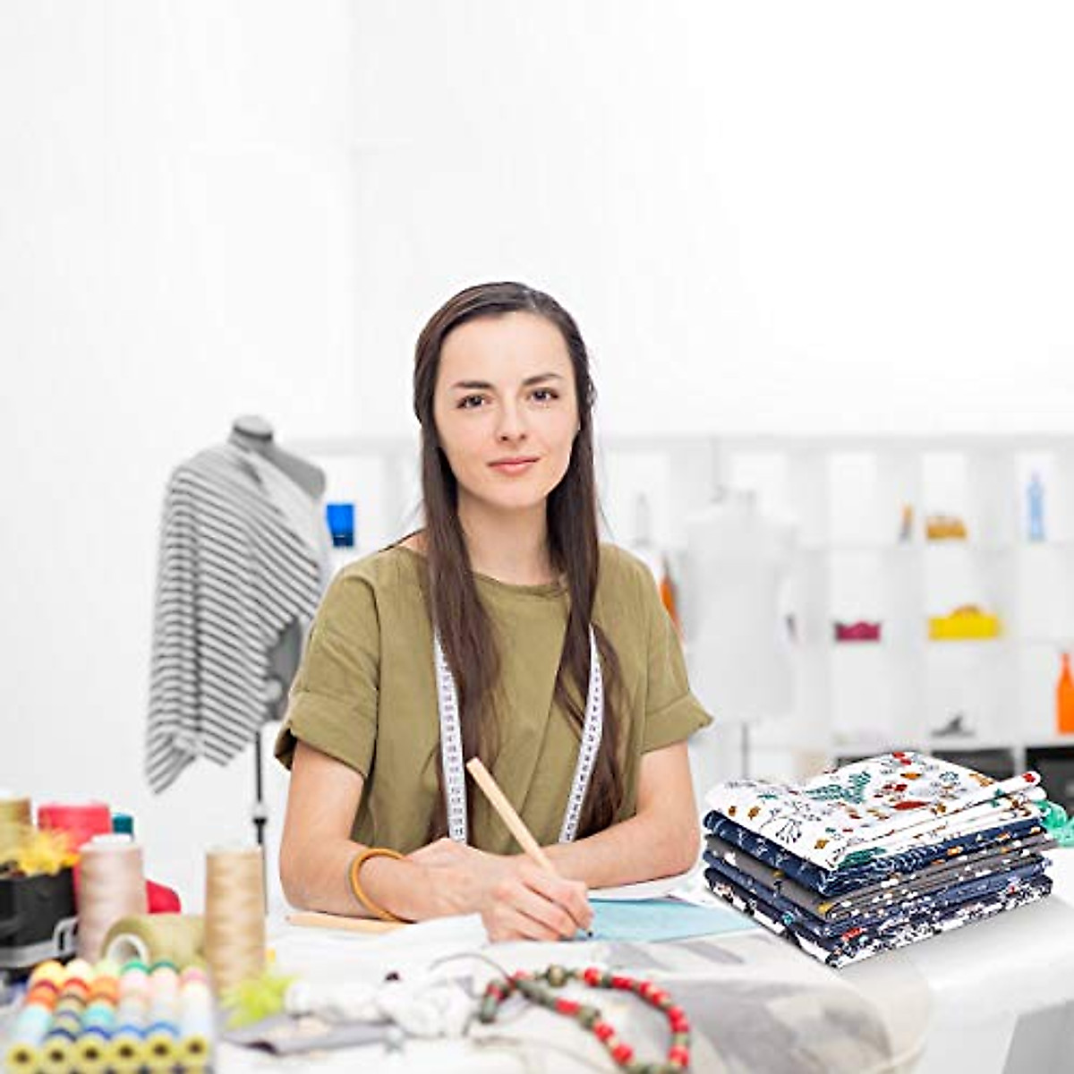 SUPVOX 6pcs Floral Cotton Quilting Fabric Patchwork DIY Flower Pattern Fabric Quilt Squares for DIY Craft Sewing Quilting Scrapbooking