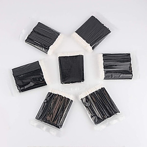 Mooerca 640PCS Disposable Lip Brushes Make Up Brush Lipstick Applicators Wands Makeup Applicators Brushes Lip gloss Applicators Tester Wands Tool Kits Makeup Beauty Tool Kits Black