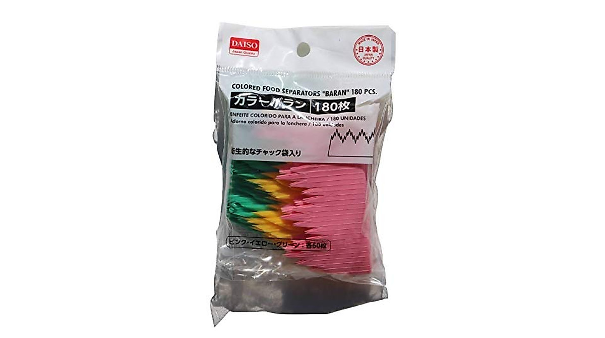 Daiso Sushi Bento Box Dividers | Colorful Decoration Set