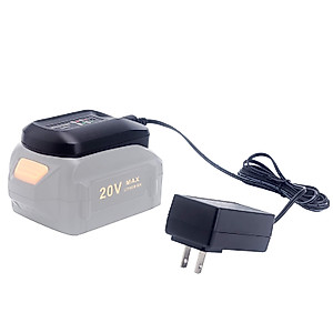 Yongcell WA3742 Charger Replacement for Worx WA3732 WA3875 Charger Compatible with Worx 18V 20V Lithium Power Share Battery WA3520 WA3525 WA3575 WA3578 WA3512.1