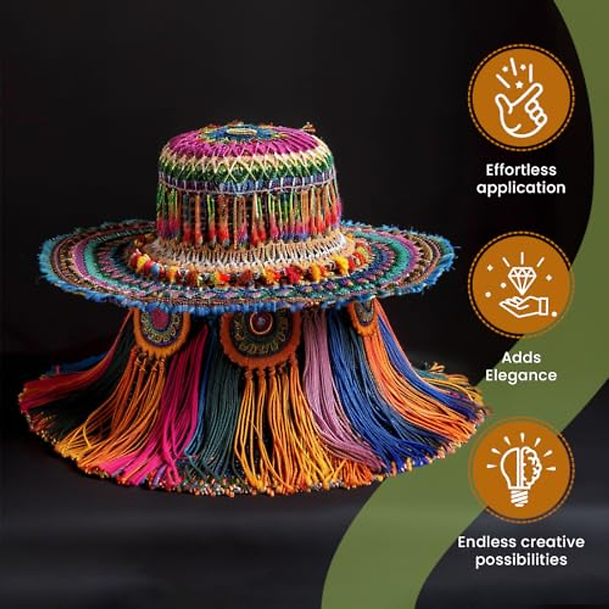 Trims by the Yard 6" Chainette Fringe Trim | Chocolate | (5 yard cut)