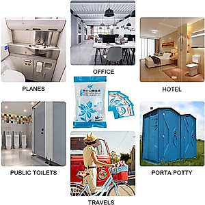 Luckyrao 50 PCS Travel Disposable Toilet Seat Cover Waterproof Portable WC Pad Toilet Mat For Baby Pregnant Mom,Independent Packing