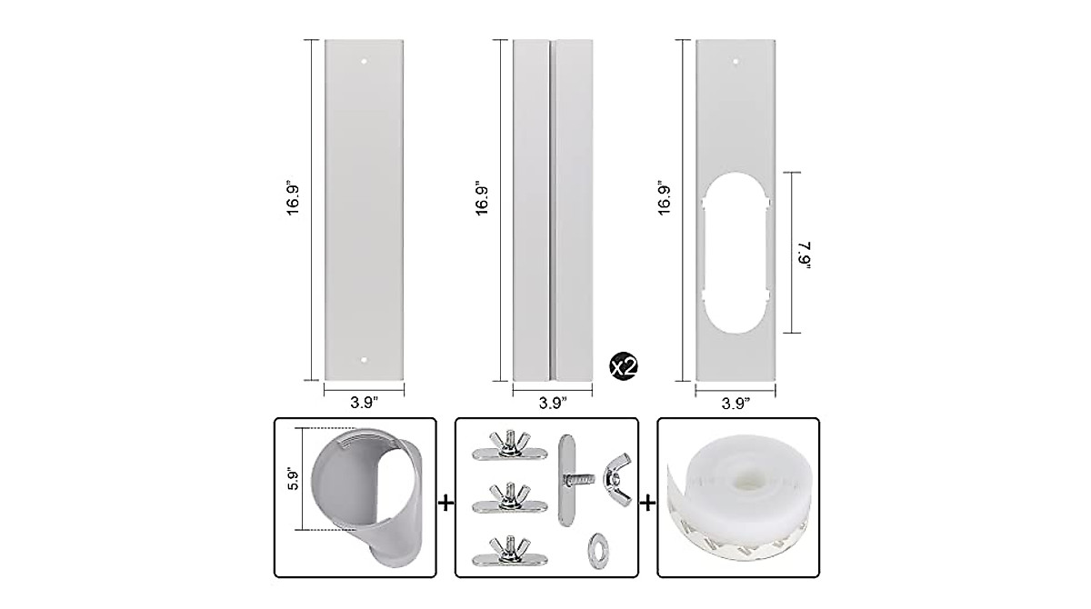 Adjustable AC Window Kit for Portable Air Conditioners