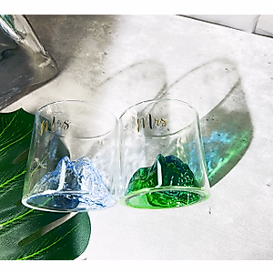 Mrs And Mrs Lesbian Wedding Gifts Snowy Mountain Whisky Icicle Glasses