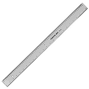 Pacific Arc 24 Inch Ruler Clear Plastic, Graduations in Inches and Centimeters