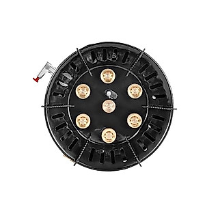 Lixada Portable Picnic Camping Stove Burner 9800W Windproof Camping Gas Stove Seven-Star Fierce Fire Stainless Steel Camp Stoves Backpacking Stove with Carry Bag for Outdoor Camping Hiking Cooking