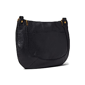 HOBO Fern Medium Shoulder Handbag For Women - Leather Construction With Cotton Lining, Gorgeous and Easy Carry Hand Bag Black One Size One Size