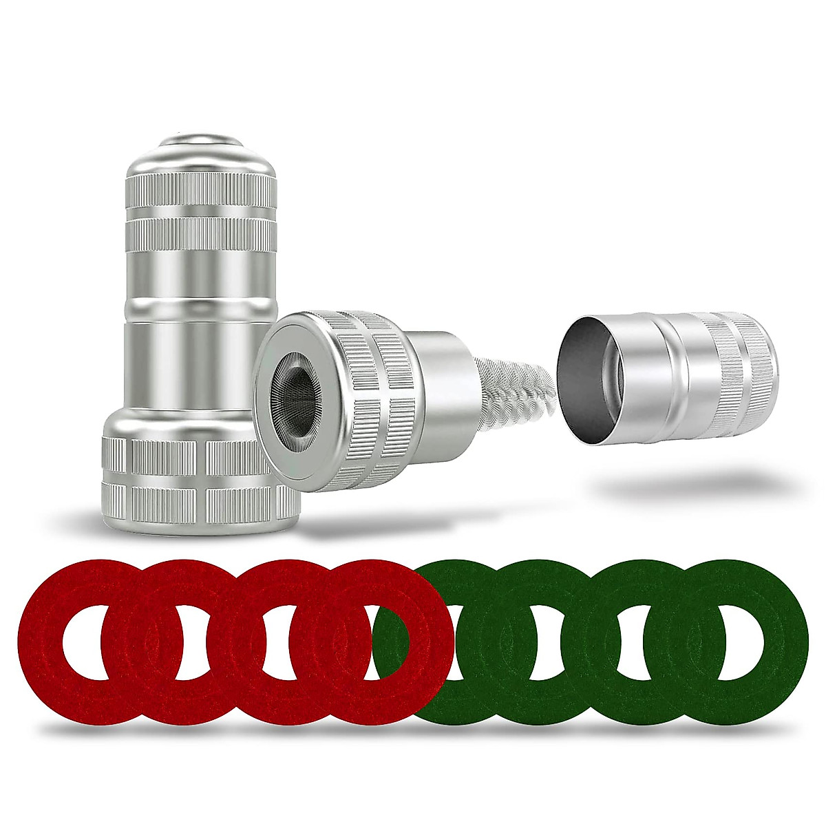 HAOBO 2PCS Battery Terminal Cleaners, 10 pcs Battery Terminal Anti-Corrosion Fiber Washers, Battery Terminal Brush Universal Automotive Accessories Fits for Car, Marine, Boat, RV Battery