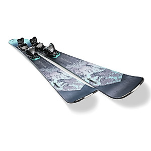Nordica Women Wild Belle Dc 84 with Tp2 Light 11 Fdt Binding Skis, Color: Black/Teal, Size: 150 (0A1264OC001-150)