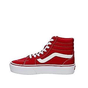 Vans Unisex Filmore High Platform Canvas Sneaker - Tango Red 9