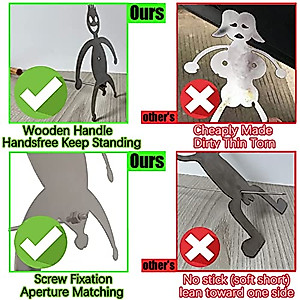 Women Men Shaped Funny Stainless Steel Barbecue Forks，Novelty Barbecue BBQ Tools, Barbecue Forks Accessories for Campfire, Bonfire and Grill,with Sticks Hot Dog Barbecue Fork (Men + Women