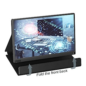 OUNSHLI Portable Monitor for Laptop 16.1 Inch Full HD 1080P Dual Computer Monitor USB C HDMI with Speakers, Flat Travel Monitor for MacBook Pro PS4 PS5 PC, Smart Cover&Screen Protector Included…