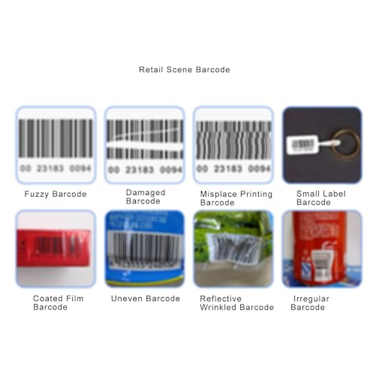 Handheld Barcode Scanner Colorful Screen Data Terminal IP65 for Various Environments