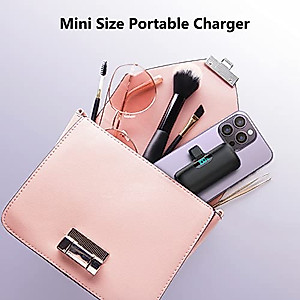 Feob Mini Portable Charger 5000mAh, Small & Ultra-Compact 15W PD Fast Charging Power Bank, LCD Display Cute Battery Pack Compatible with iPhone 14/14 Pro Max/13/13 Pro Max/12/11/XR/X/8/7/6 and More