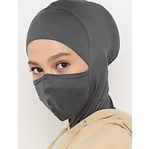 ISLAMIC, Muslim, Hijab, Ninja, INSTANT TURBAN COTTON LIGHT WEIGHT SLIP ON CAP (CREAM)