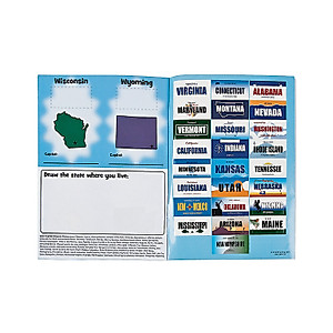 License Plate Travel Sticker Book Game - 12 Pieces