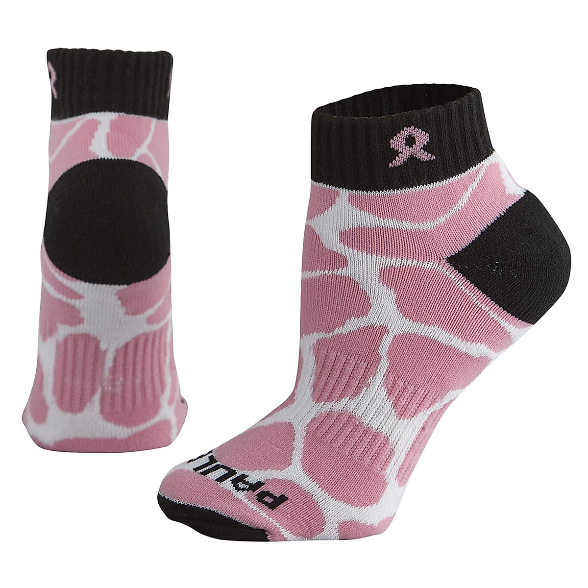 Paul Bryan Pink Ribbon Breast Cancer Awareness Socks (Cotton, Pink)