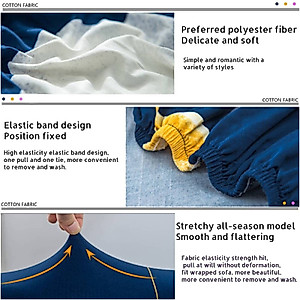 Dolphin Stretch Sofa Slipcovers, Blue Ocean 3D Printed Covers Sofa 1 2 3 4 Seater, Sofa Furniture Protector Cover with 2 Free 45 * 45cm Sofa Pillow Covers