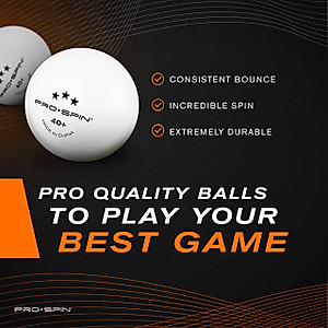 PRO-SPIN Ping Pong Paddles - High-Performance 2-Player Set with Premium Table Tennis Rackets, 3-Star Ping Pong Balls, Compact Storage Case | Ping Pong Paddle Set of 2 for Indoor & Outdoor Games