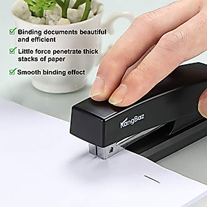 KangBaz 20,000 Staples, Standard Staples for Stapler, 1/4 inch Staples, 5,000/Box, 4 Boxes, 20,000 Staples Total, 20 Sheet Capacity(26/6), Jam Free, Office Staples Standard Size