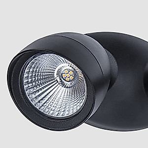 Wall Light IP54 Waterproof Outdoor Wall Sconce,Black Aluminum Rotatable Double-head Wall Lamp,Modern Wall Light for Courtyard Garage Garden Wall Lamp Home (Color : Black)