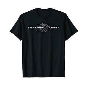 Event Photographer Official Staff Camera Photography Gift T-Shirt