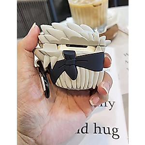 Cartoon Case Compatible for Apple AirPods 2/1 Anime AirPods Cute Case Cover 3D Slim Shockproof Silicone Shell Kawaii Funny Cover for AirPods (AirPods 2/1, Men)