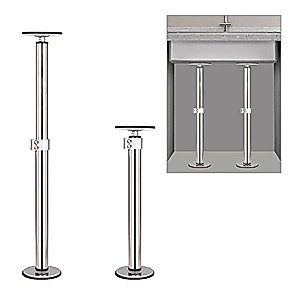 Undermount Sink Brackets, 304 Stainless Steel Undermount Sink Mounting Brackets for Kitchen and Bathroom, TUTULOO New Undermount Sink Support(15.7 to 27.5 inch)2pcs