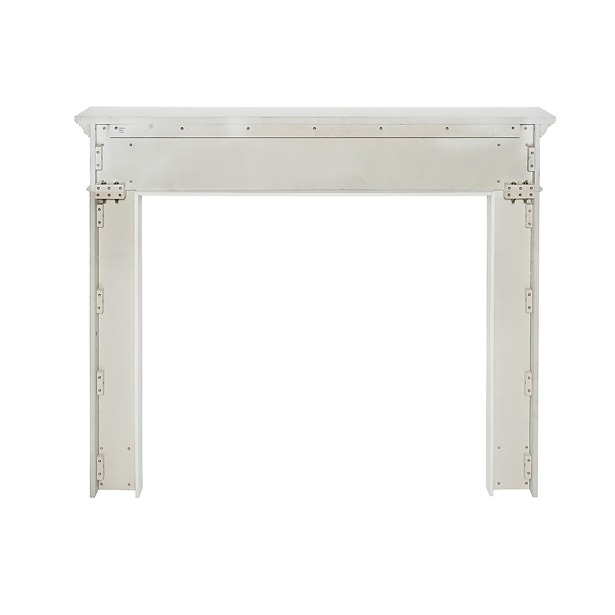 Pearl Mantels 525-48 Mike Fireplace Mantel Surround MDF, 48-Inch, White 48 Inch