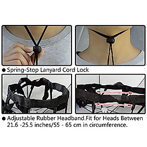 NEW-Vi Umbrella Hat, 25 inch Hands Free Umbrella Cap for Adults and Kids, Fishing Golf Gardening Sunshade Outdoor Headwear (Silver)