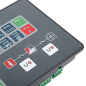 Generator set DC 8-35V AMF-25, generator automatic controller, Automatic or manual start/stop, Generator set measurement U1-U3, I1-I3, Hz, kVA, kW, kVAr, kWh