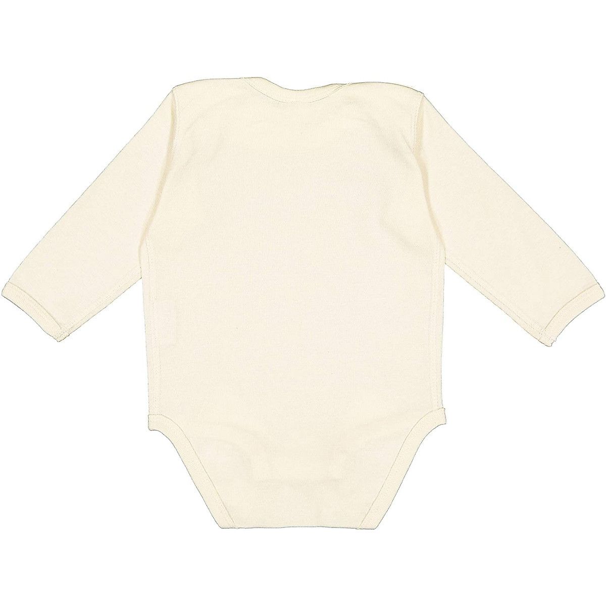 RABBIT SKINS, Baby Soft Cotton Long Sleeve Bodysuit, Natural, 6 Months