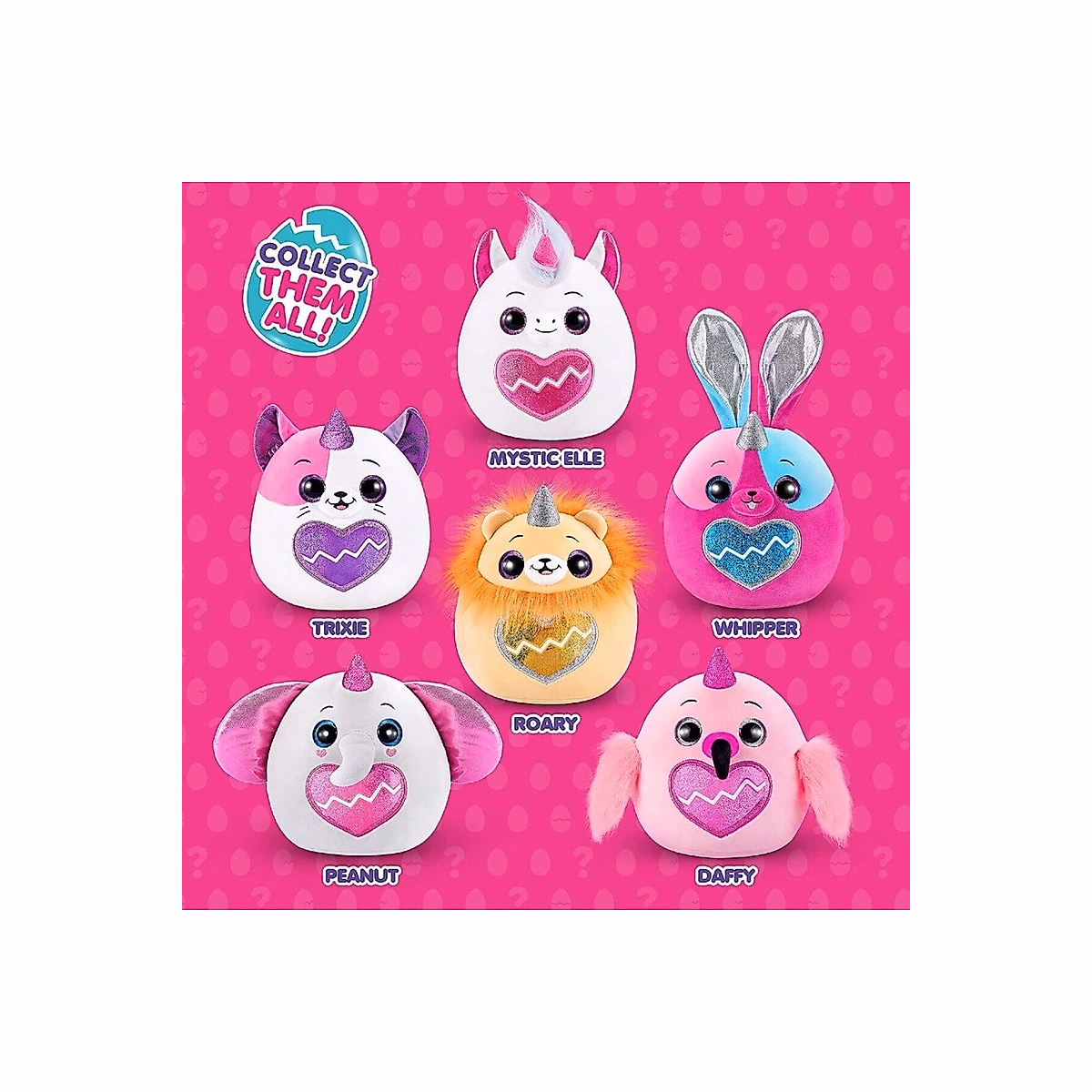 Rainbocorns Eggzania Surprise Mania Series 1 (Bunny) by ZURU, Collectible Plush Stuffed Animal, Surprise Eggs, 5 Mini Eggs, Stickers, DIY Jewelry, Slime, Ages 3+ for Girls, Children