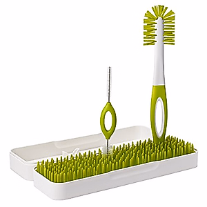 Boon Travel Silicone Drying Rack, Green & White, Multi, B11015A