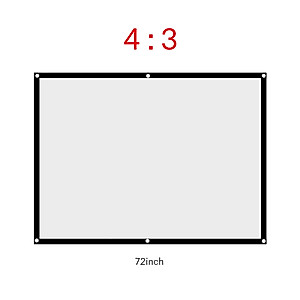 Projector Screen，Foldable Projection Screen for 0utdoor Camping Movie, Open-air Cinema Projector Movies Screen Portable Outdoor Indoor for Home Theater Wall/Bound onto a Frame