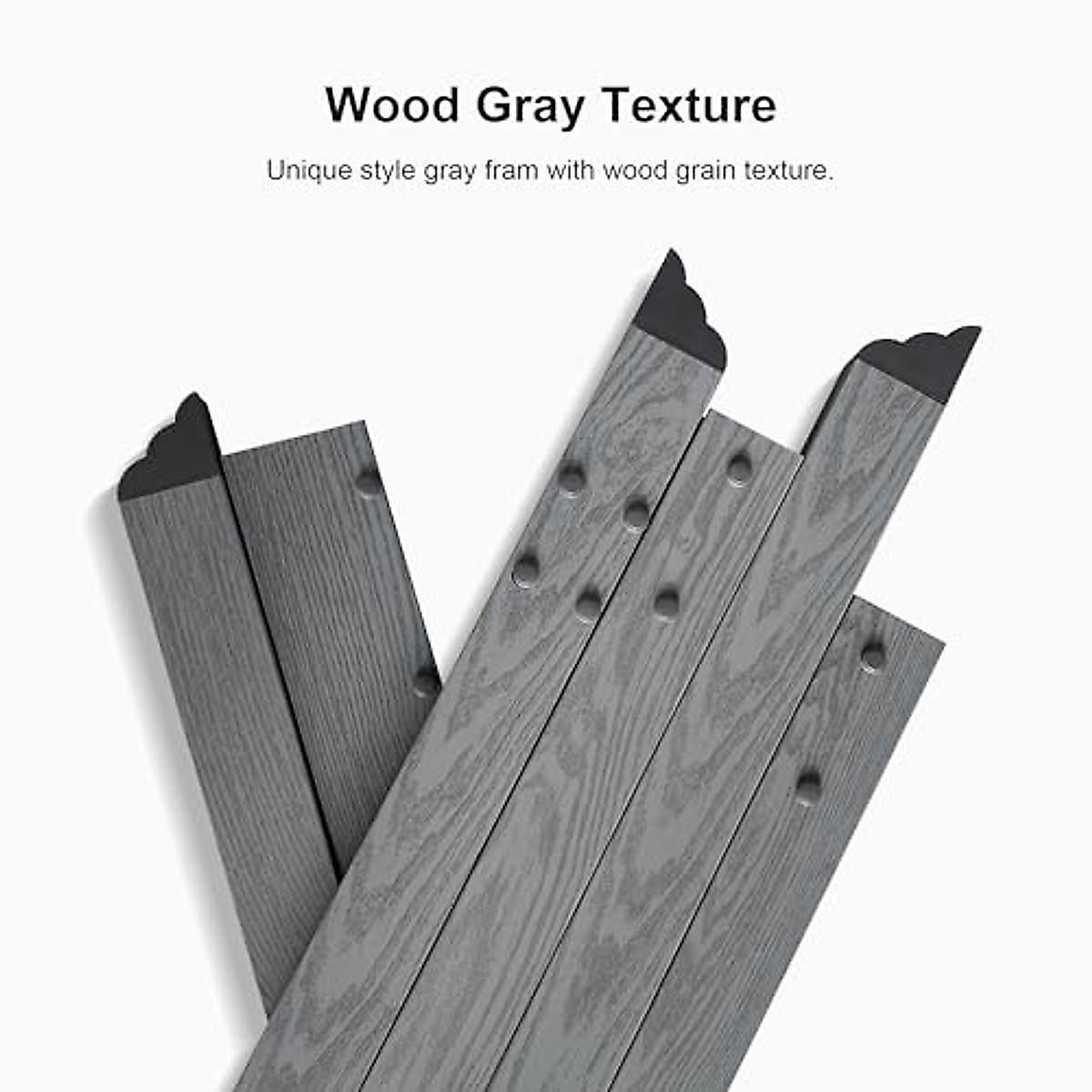 PURPLE LEAF 10' x 13' Outdoor Retractable Pergola with Sun Shade Canopy Patio Metal Shelter for Garden Porch Beach Pavilion Wood Grain Frame Gazebo Modern Yard Grill Pergola, Grey