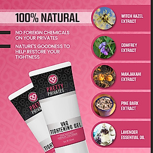 Pretty Privates Vaginal Tightening Gel - Instant Vaginal Tightening Cream for Vag, Viginal Tighter, Vaginial Tightening Product - 1 oz (30mL)