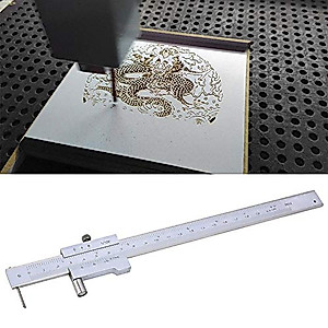 Parallel Crossed Caliper, 0-200mm Parallel Crossed Vernier Caliper, Stainless Steel Parallel Crossed Vernier Caliper Marking Gauge