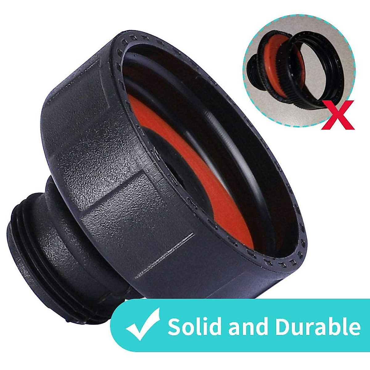 KEEPOW Steam Mop Replacement Parts Compatible with Bissell Powerfresh Steam Mop 1940 Series, Water Tank Caps Replacement, Replaces part 203-8413 2038413 (2 Pack)