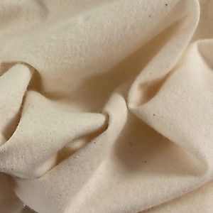 Organic Cotton Flannel (2 Yards, Pre-Cut), Unbleached Natural Ivory Color, 60 Inches Wide, GOTS Certified 100% Natural Organic Cotton, Medium Weight 4.7 Ounces Per Square Yard