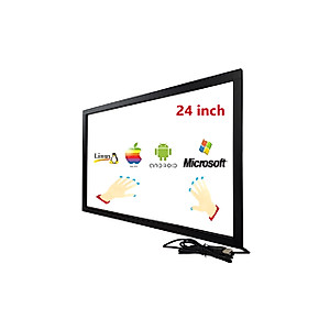Deyowo 24 Inch Interactive 10 Points Infrared IR Touch Screen Overlay Frame Free Driver