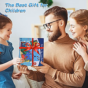 3 Pack Paint by Numbers for Kids Ages 8-12, 10*8"Color by Number for Kids Framed Canvas with 18 Acrylic Paint Pots and 6 Brushes, Kids'paint by number, Arts and Crafts Art Supplies for Kids 9-12