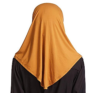 GladThink Women Girl Muslim Long Hijab Camel