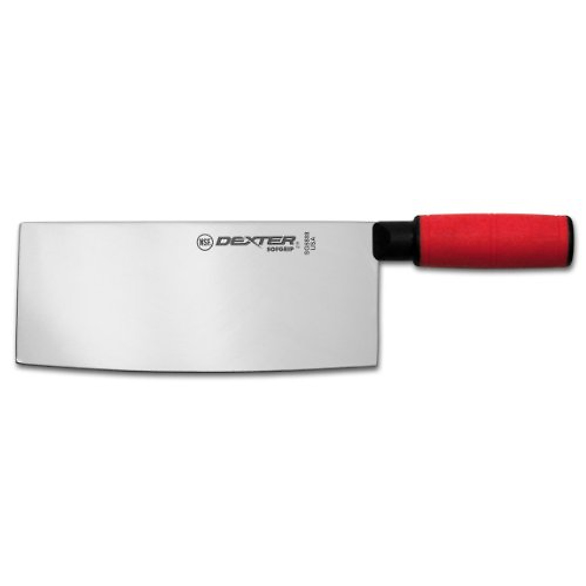 Dexter 8" x 3¼" Chinese chef's knife, red handle