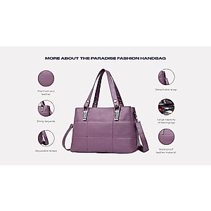 Paradis Maroon Handbags for Women - Work Tote Bags for Women - Handbags for Women Shoulder Bags - Ladies Handbags - Large Handbags for Women - Women Bags fashion Business Bag for Women