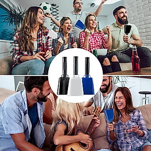 Steel Cow Bell with Handle Cowbells,Cheering Bell and Loud Noise Makers Hand Bells for Sporting Events,Football Games,School Bell,Farm Hand Chimes Percussion Musical Instruments (8 inch White)