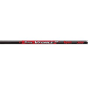 Victory Archery V-Force Sport Shafts (One Dozen), Black, 350