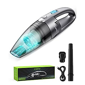 Oraimo Cordless Handheld Vacuum, Hand Held Vacuuming Cordless, Car Vacuum Cleaner Cordless, Effortlessly Clean Every Nook and Cranny, Lightweight, 3.5H Fast-Charging and Portable for Car, Home, Office